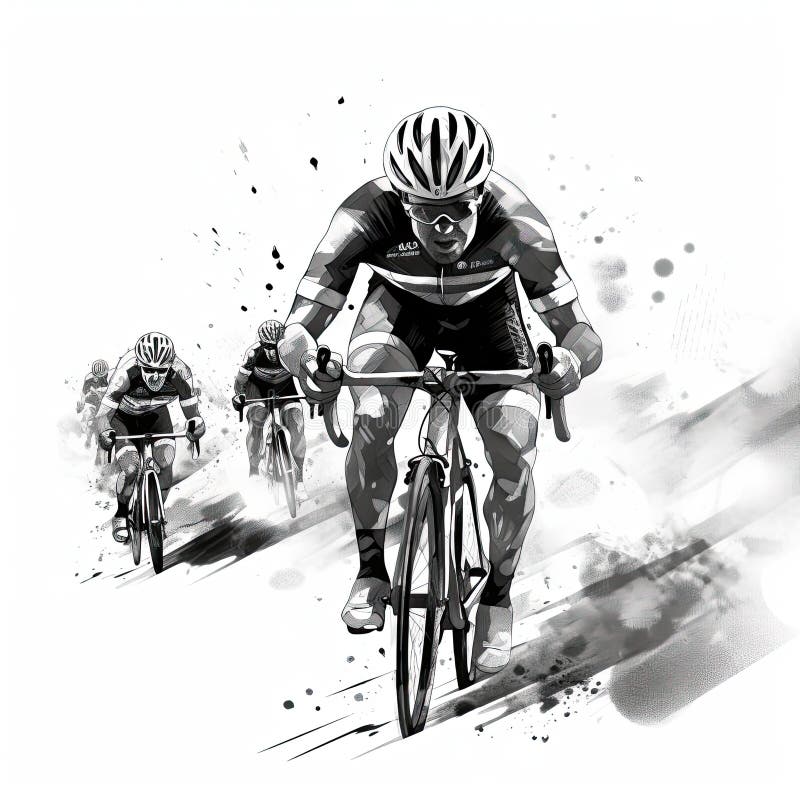 Cycling Sports Illustration - Made with Generative AI Tools Stock ...