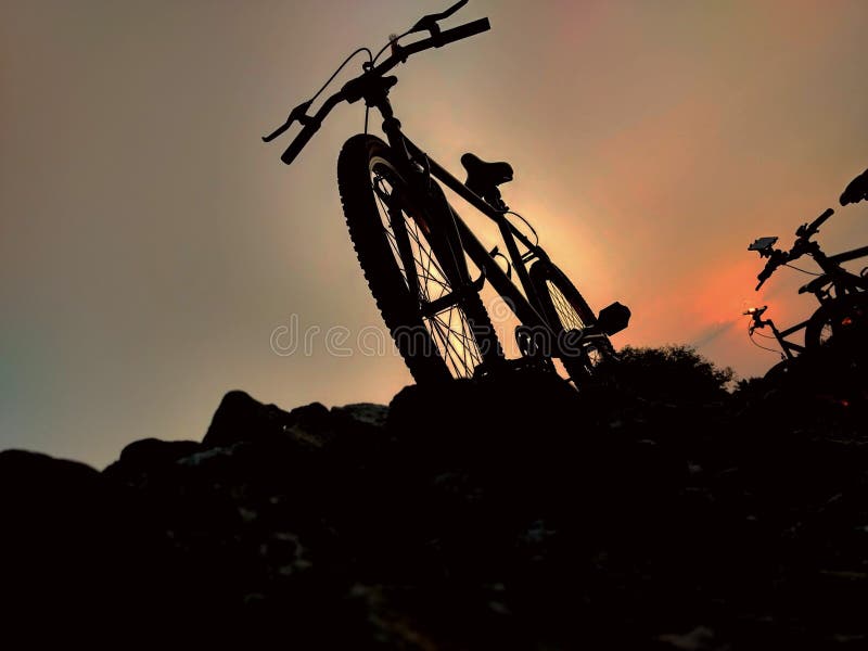 Cycling at sunrise stock image. Image of cycling, raise - 93718409