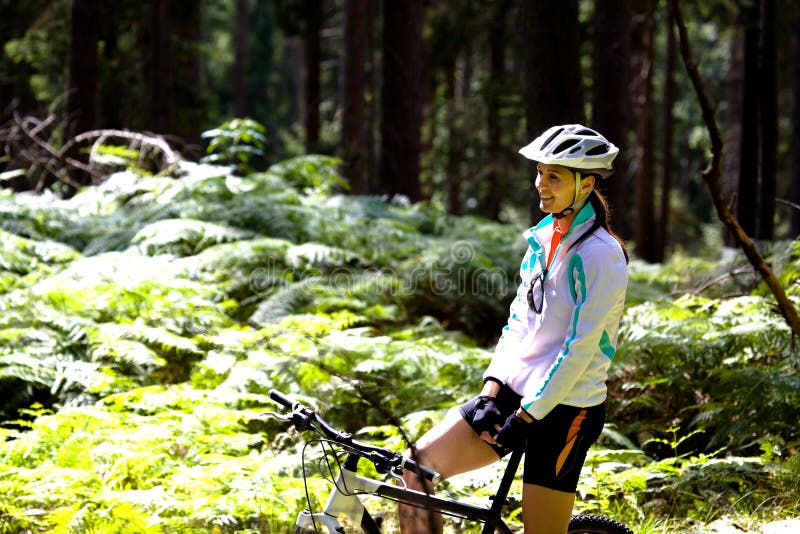 Cycling woman stock image. Image of woman, action, activity - 10346929