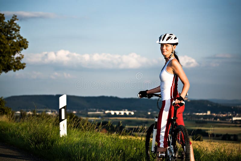 Cycling woman stock photo. Image of cycling, healthy - 23357860