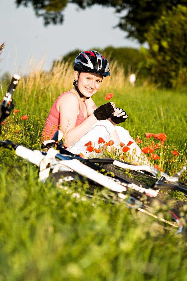 Cycling woman stock photo. Image of sports, female, relaxation - 23806334