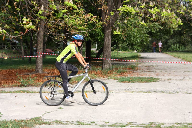 Cyclist stock photo. Image of moving, motion, action - 16066718