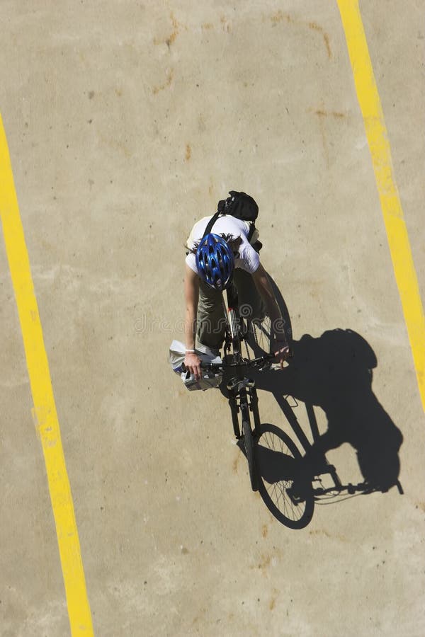 Cyclist stock photo. Image of steer, bike, legs, overhead - 2412758