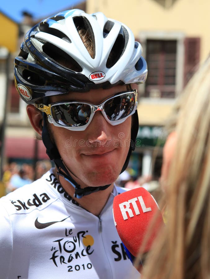Cyclist Andy Schleck editorial image. Image of competition - 17654955