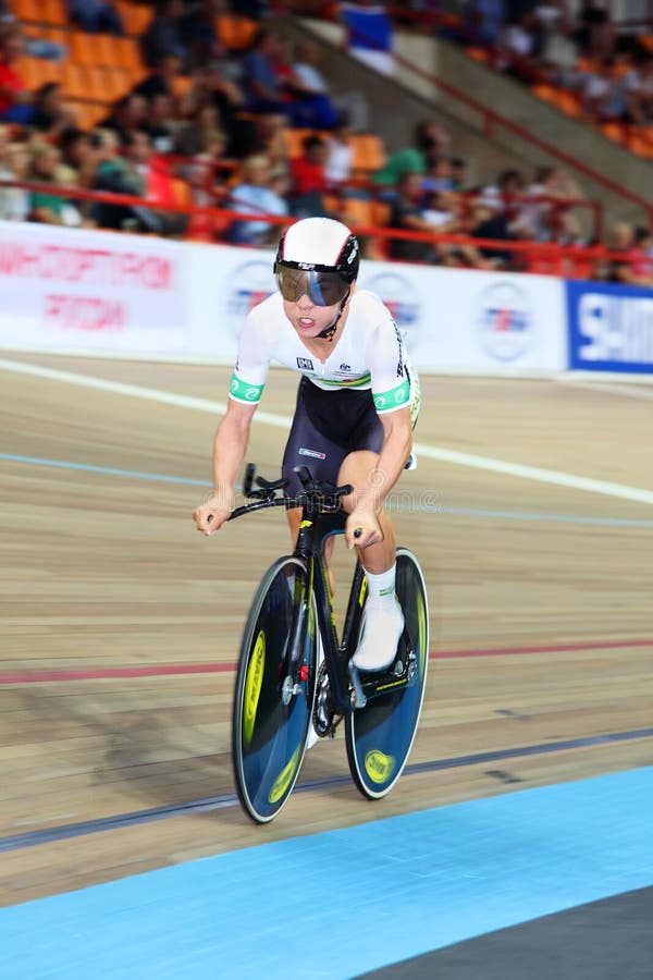 Cyclist from Australia Rides on Track Editorial Stock Photo - Image of ...