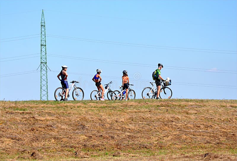 Cyclist on bike editorial image. Image of cyclists, sport - 76668900