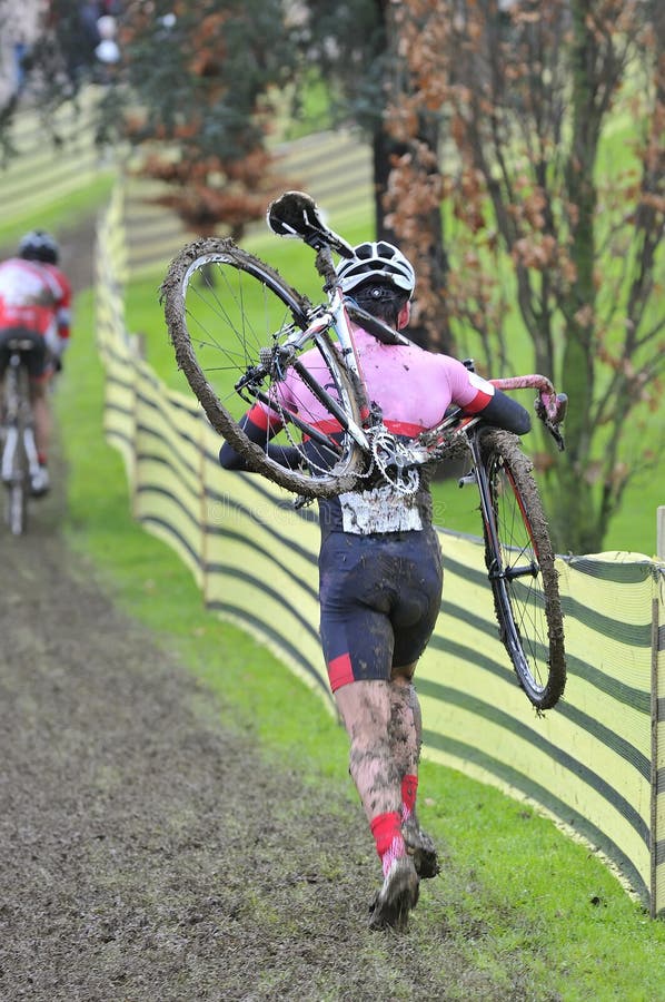 Cyclist Compete in Cycle Race of Cyclocross Editorial Stock Photo ...