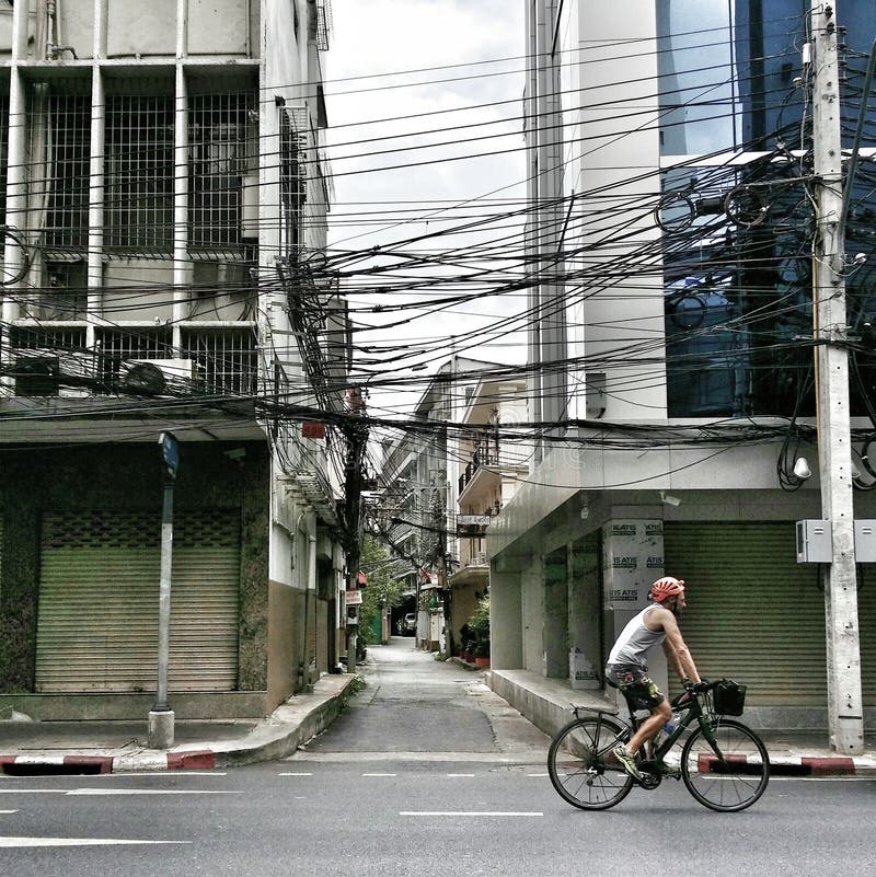 Cyclist editorial photo. Image of cyclist, city, life - 50753091
