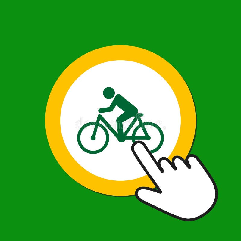 Cyclist Icon. Bicycle Riding Concept Stock Vector - Illustration of ...