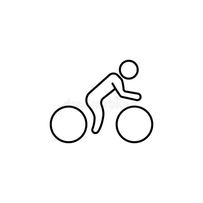 Cyclist Icon. Element of Simple Icon for Websites, Web Design, Mobile ...