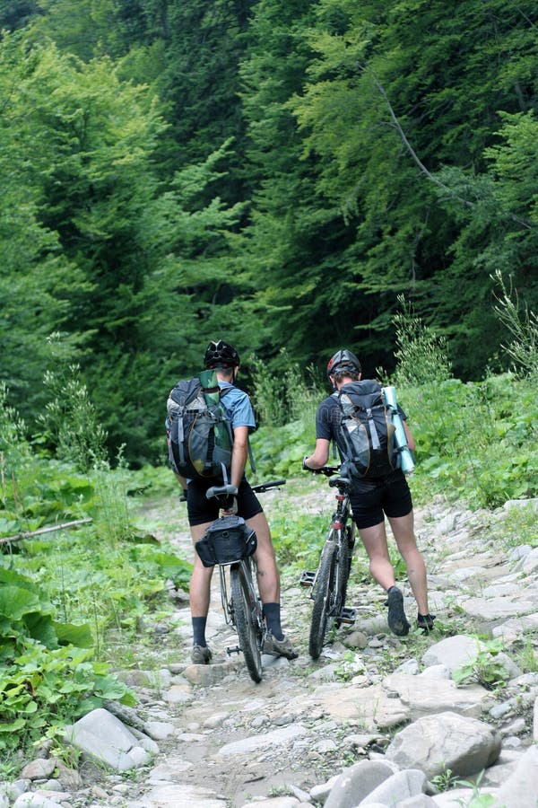 Cyclist in the mountains stock photo. Image of explore - 65852552