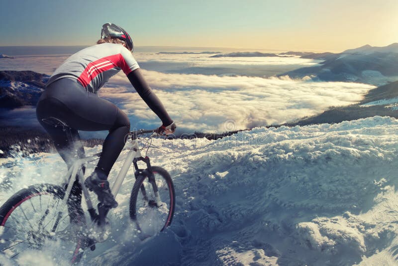 Cyclist stock photo. Image of mountain, bike, bicycle - 39324640