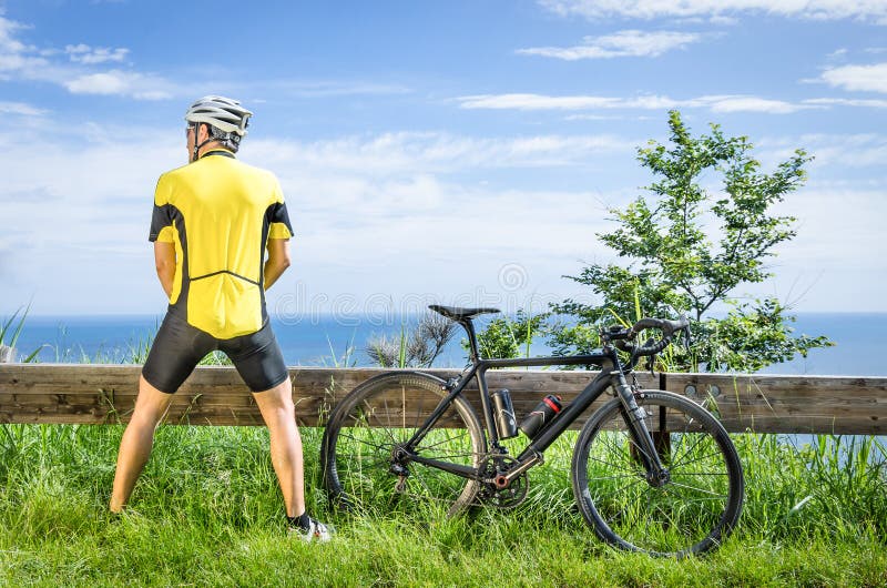 Cyclist Peeing in the Bushes during a Race Stock Image - Image of bush ...