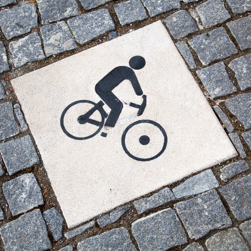 Cyclist pictogram stock image. Image of cyclist, bicycle - 31255167