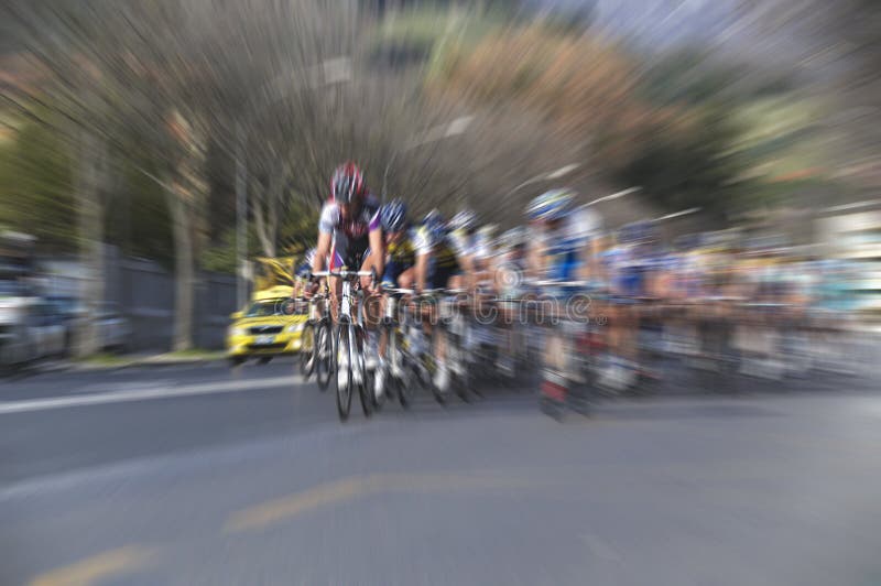 Fast Moving Cyclists - Motion Blur Stock Image - Image of movement ...