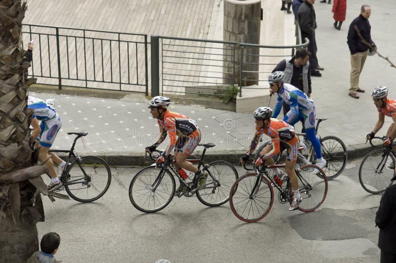 Cyclists competition editorial stock photo. Image of active - 19703353