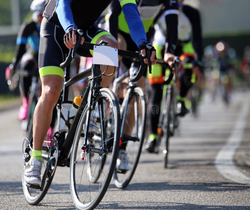 Cyclists Participate in a Road Race Stock Image - Image of french ...