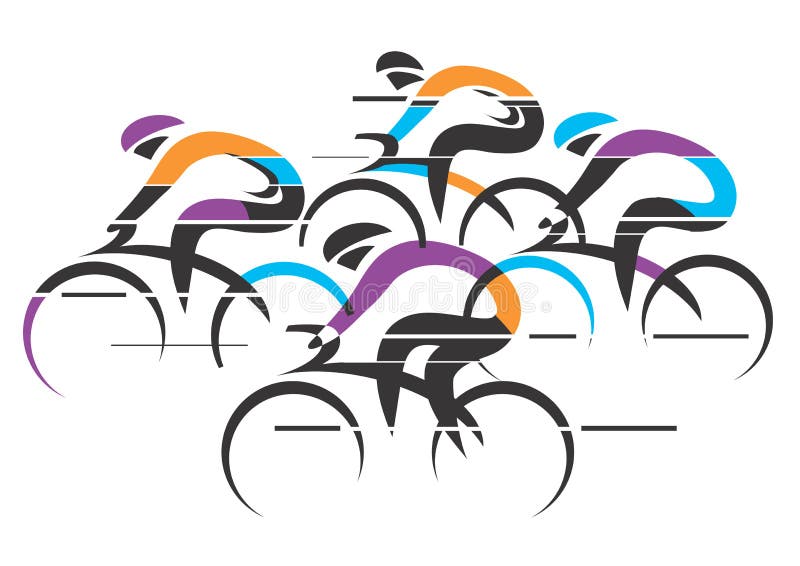Group Cycling Clipart