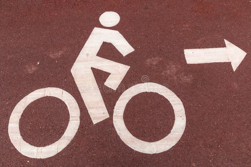 Cyclists symbol sign stock photo. Image of paint, cycle - 42486018