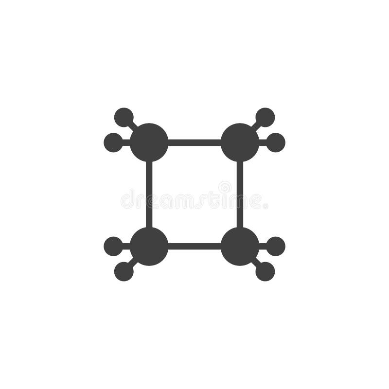 Cyclobutane C4H8 Organic Compound Molecular Structure Stock Vector ...