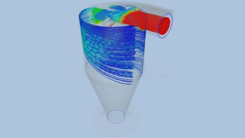 Cyclone Airflow Simulation - CFD Simulation Computational Fluid ...