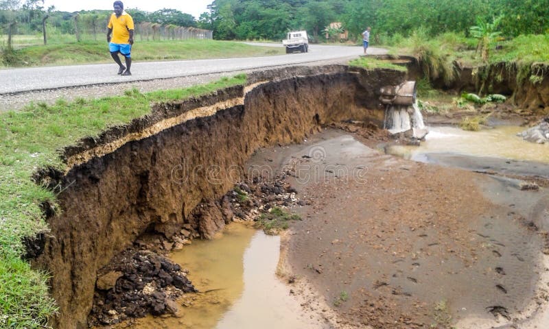 Cyclone Et Inondation De Solomon Islands Image éditorial - Image du ...