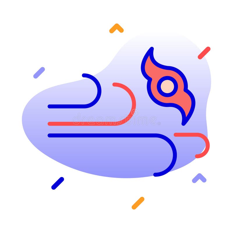 Cyclone, Hurricane, Storm, Wind Fully Editable Vector Icon Stock Vector ...