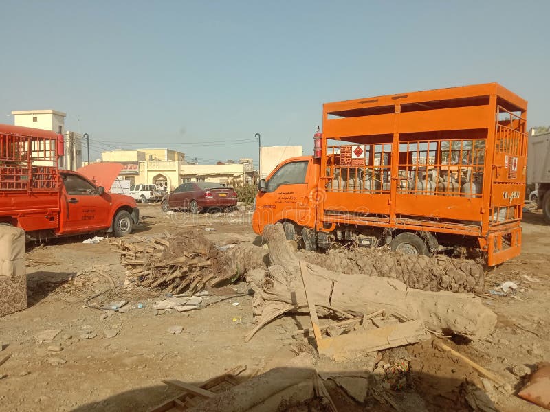 Cyclone Shaheen Destruction, Oman Editorial Image - Image of tractor ...