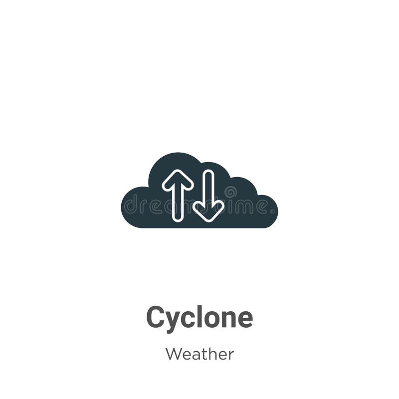 Tropical Cyclone? Vector Icon on White Background. Flat Vector Tropical ...
