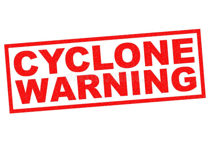 Cyclone Warning Hurricane Weather Alert Typo Header News Logo Banner ...