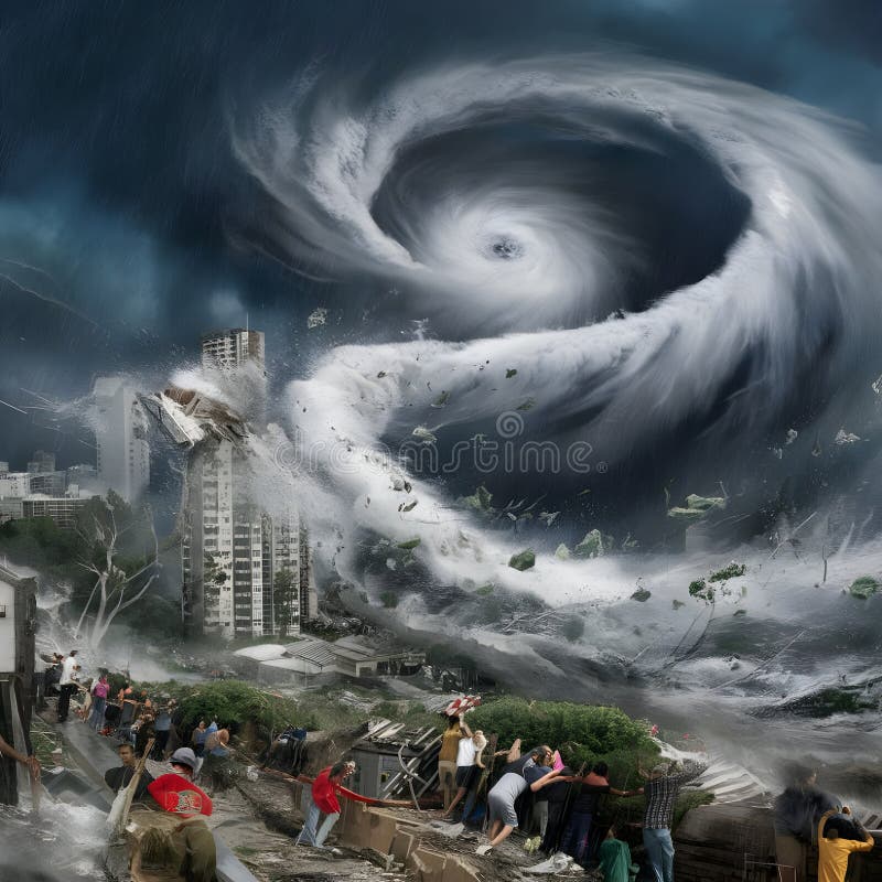 The Devastating Impact of Cyclones on Coastal Communities Stock ...