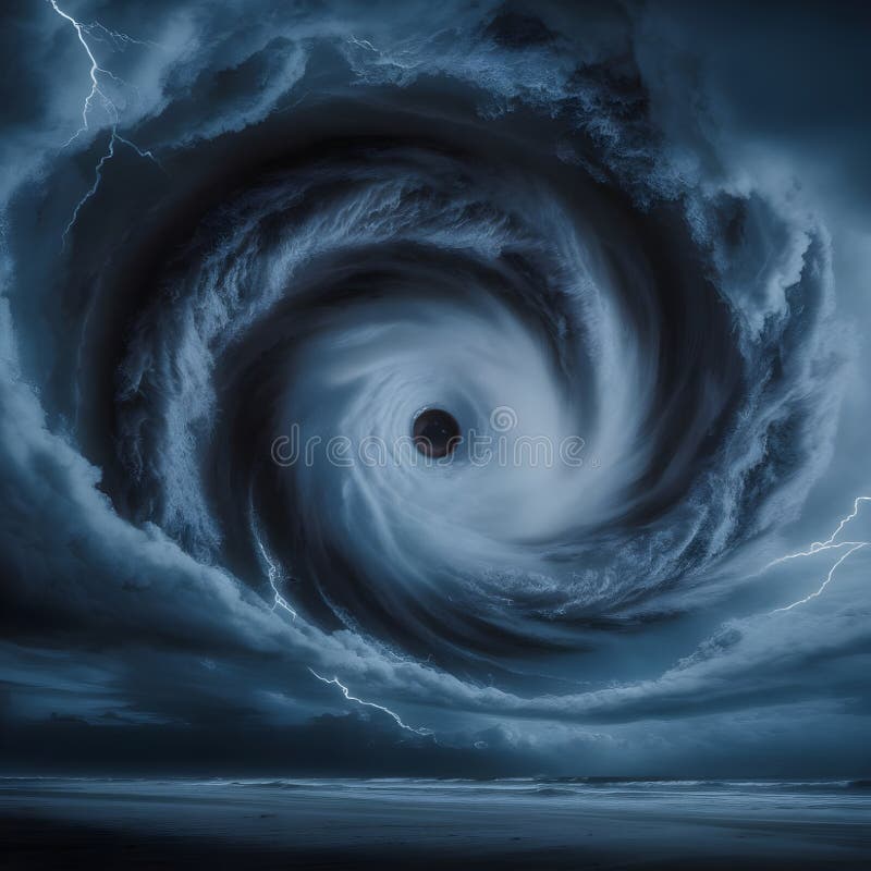 The Roar of Nature: the Majesty and Power of Cyclones Stock ...