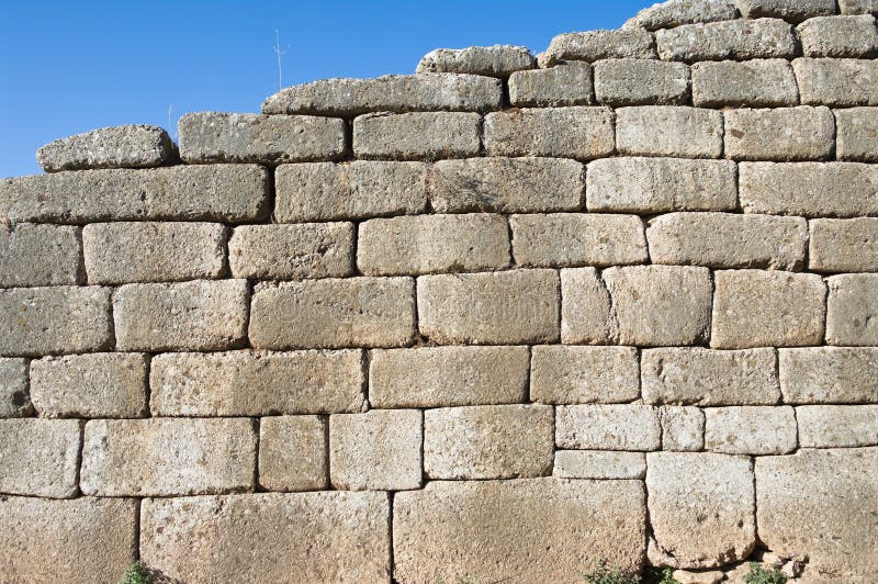Cyclopean Wall stock image. Image of rock, argolida, built - 11976671