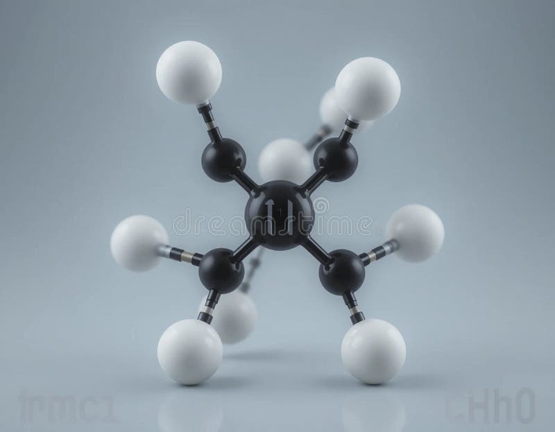 Cyclopentane Showing Carbon and Hydrogen Atoms Stock Illustration ...