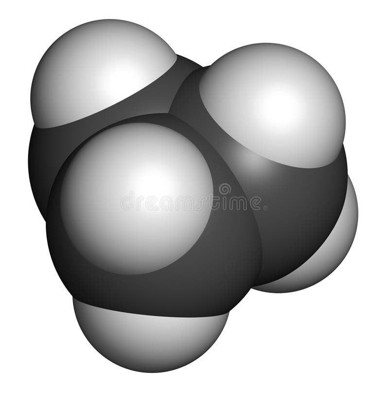 Cyclopropane Cycloalkane Molecule. Used As Anaesthetic Stock ...