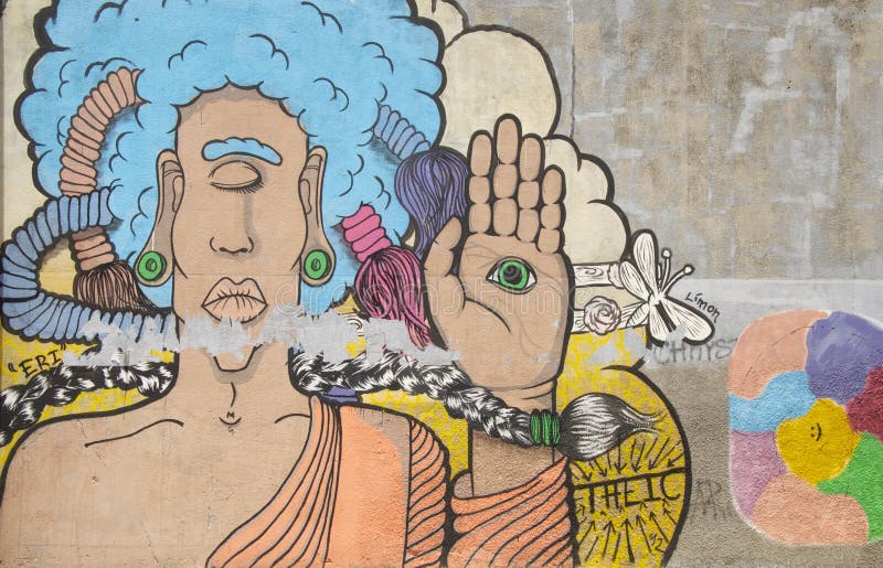 Cyclops Graffiti editorial image. Image of argentina - 47841505