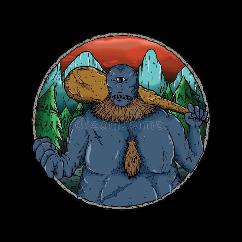 The cyclops stock illustration. Illustration of poster - 273154553