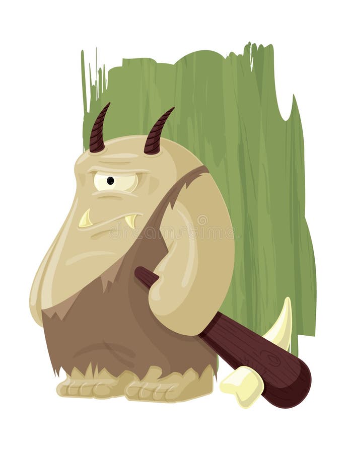 Angry Cartoon Cyclops stock vector. Illustration of angry - 51421908