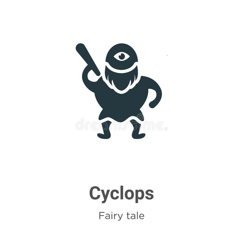 Cyclops Icon Vector From Fantastic Characters Collection. Thin Line ...