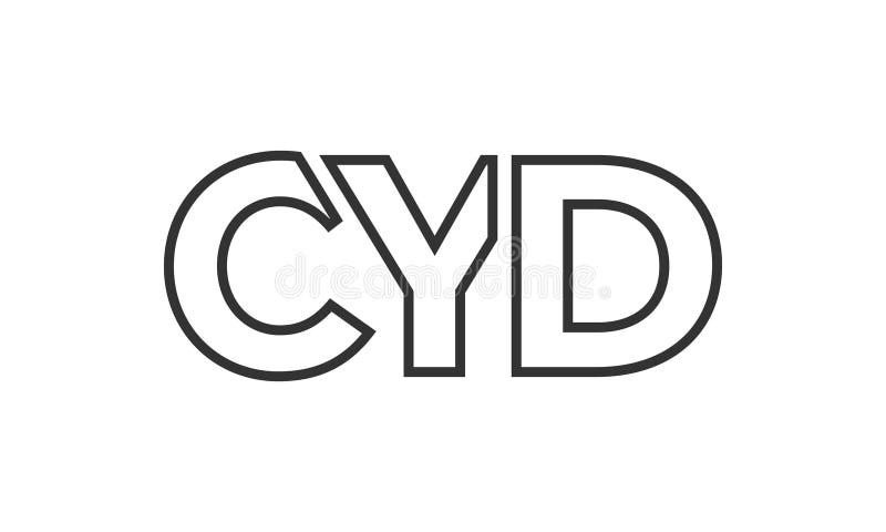 CYD Logo Design Template with Strong and Modern Bold Text. Initial ...