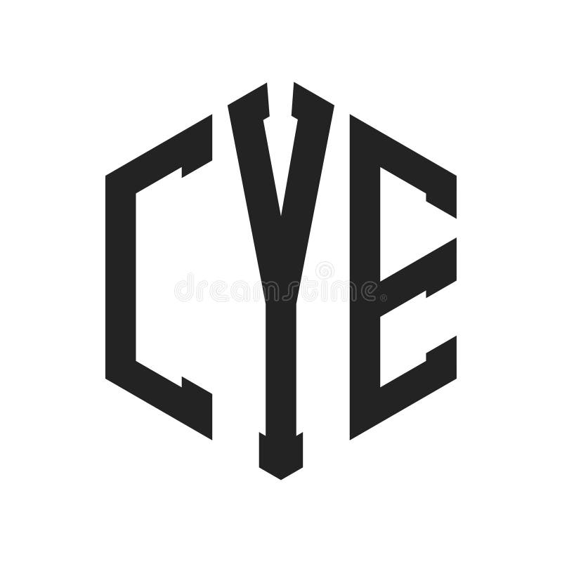 CYE Logo Design. Initial Letter CYE Monogram Logo Using Hexagon Shape ...