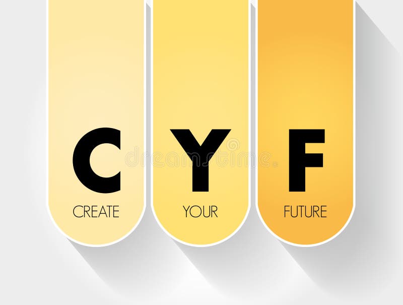 CYF - Create Your Future Acronym Concept Stock Illustration ...