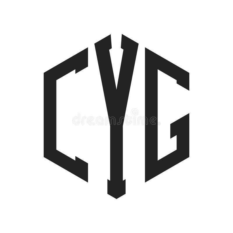 CYG Logo Design. Initial Letter CYG Monogram Logo Using Hexagon Shape ...