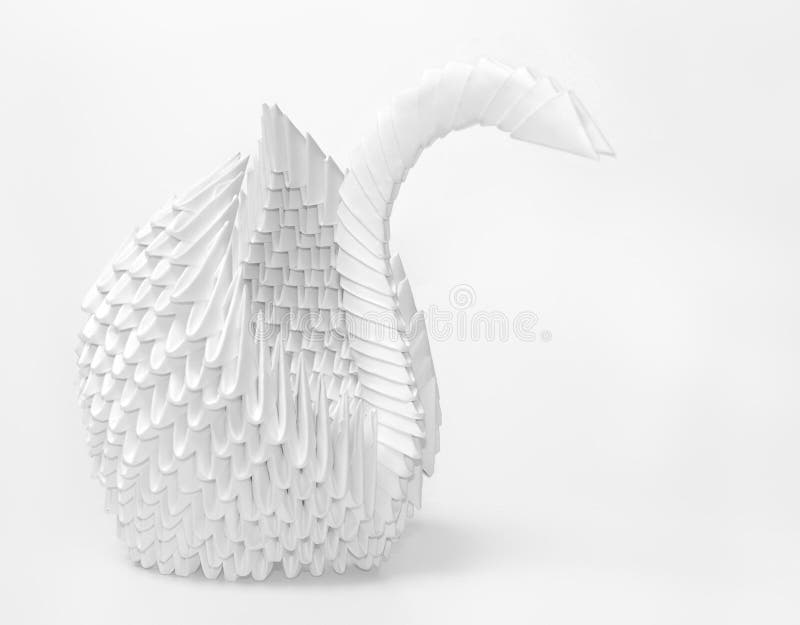 Cygne d'Origami photo stock. Image du animal, clavettes - 2394868