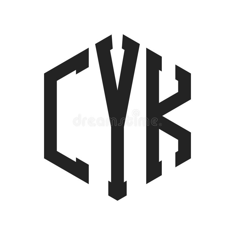 CYK Logo Design. Initial Letter CYK Monogram Logo Using Hexagon Shape ...