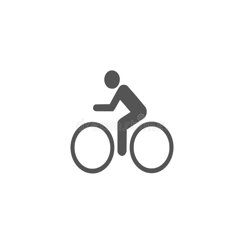 Cykel symbolsillustration stock illustrationer. Illustration av styre ...