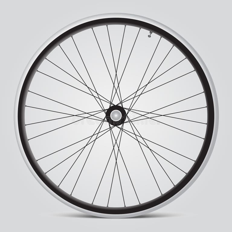 Cykelhjul vektor illustrationer. Illustration av inget - 54776817