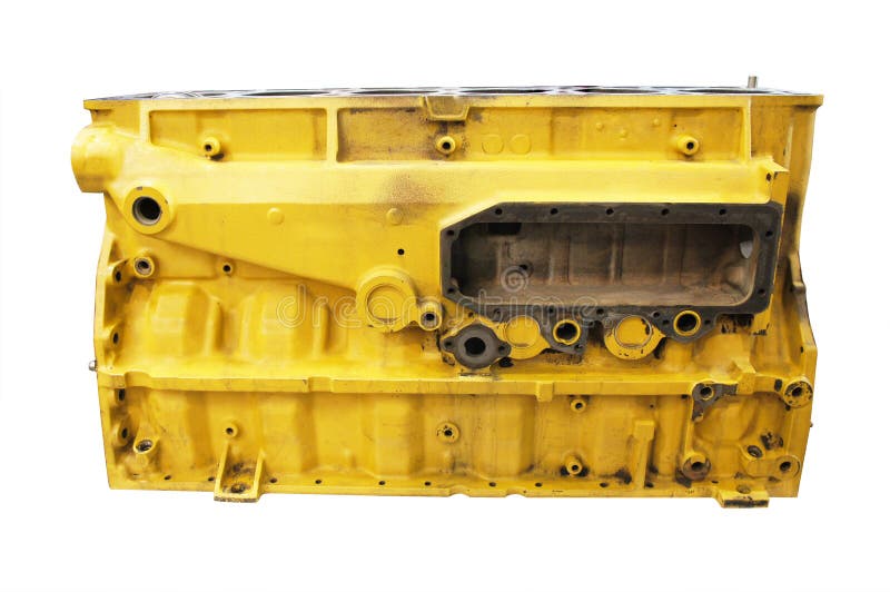 Cylinder Block of Truck Engine Stock Image - Image of motor, power ...