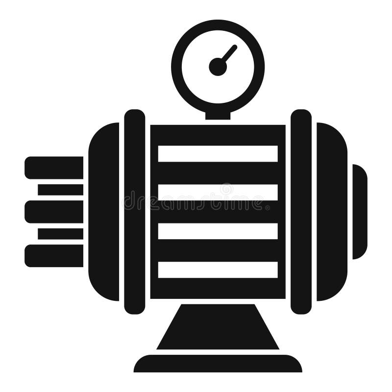 Cylinder Compressor Icon Simple Vector. Air Machine Stock Illustration ...