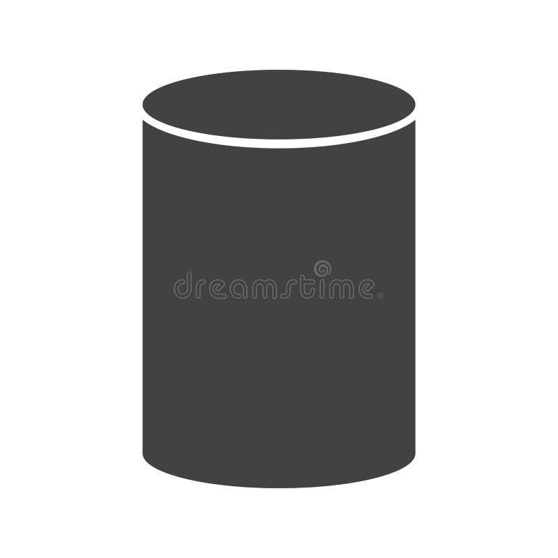 Cylinder stock vector. Illustration of cube, geometric - 98126334